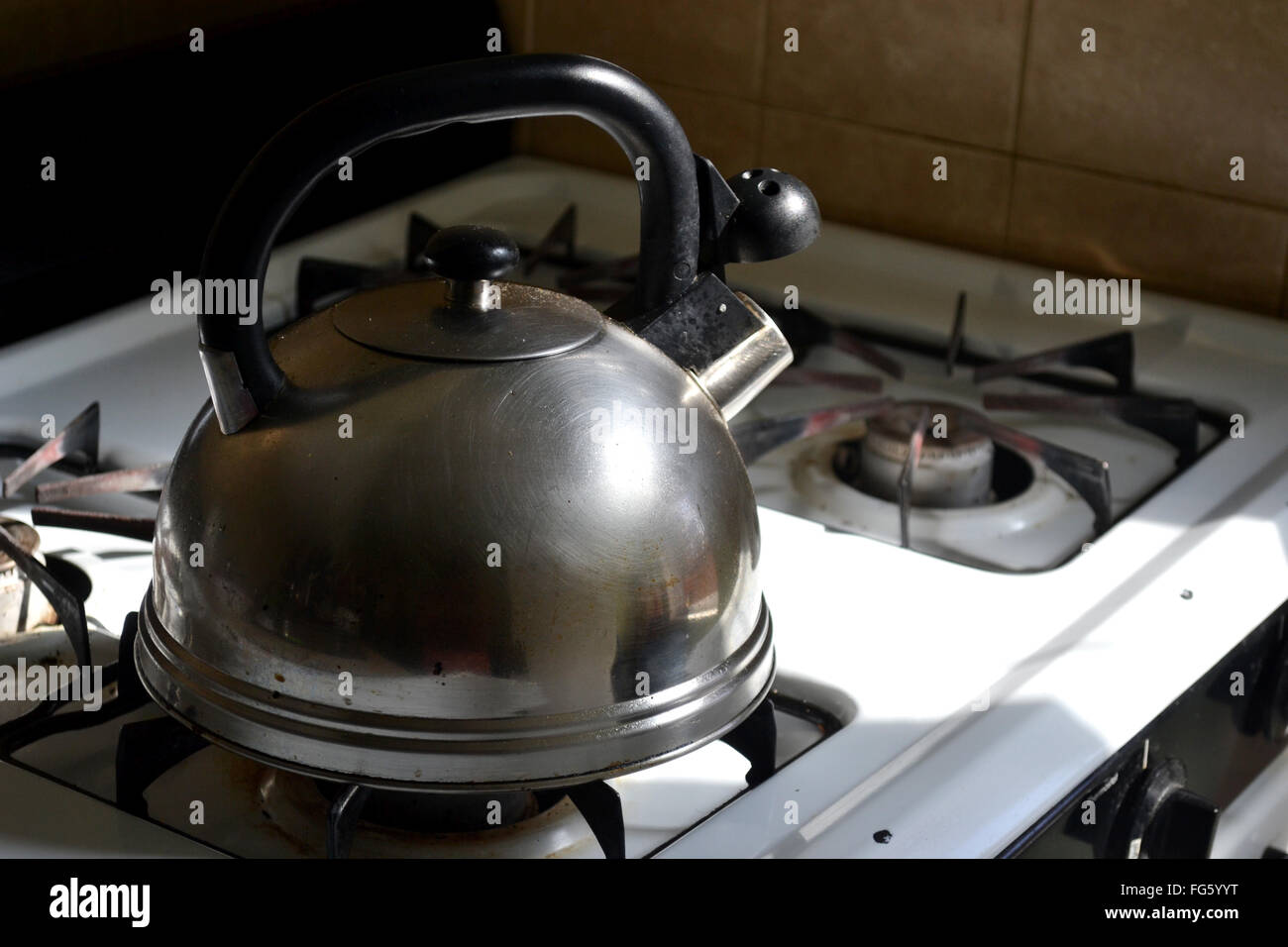 Old Fashioned Kettle Stock Photo - Alamy