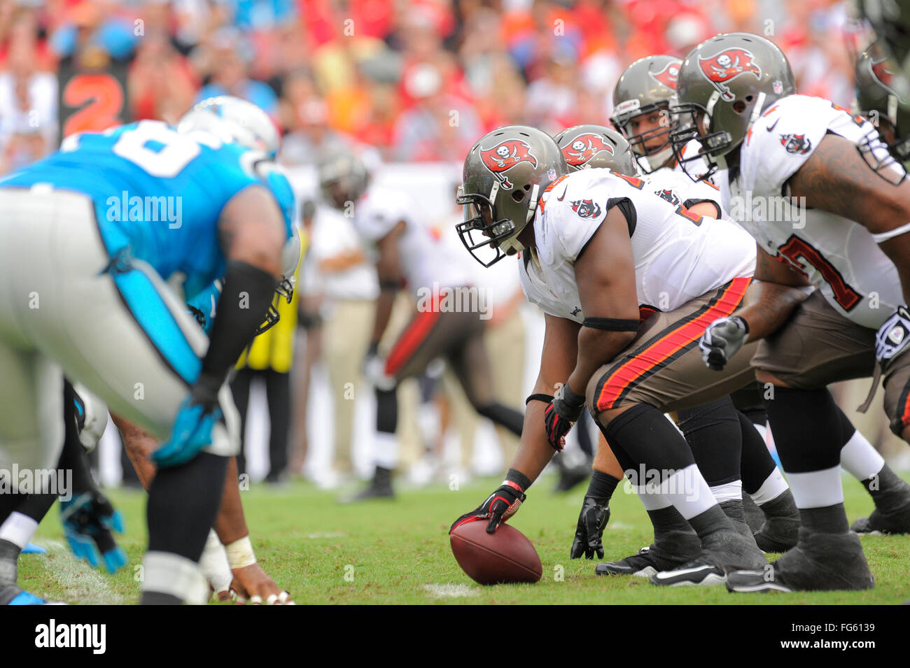 Tamap, Florida, USA. 9th Sep, 2012. Tampa Bay Buccaneers offensive line ...