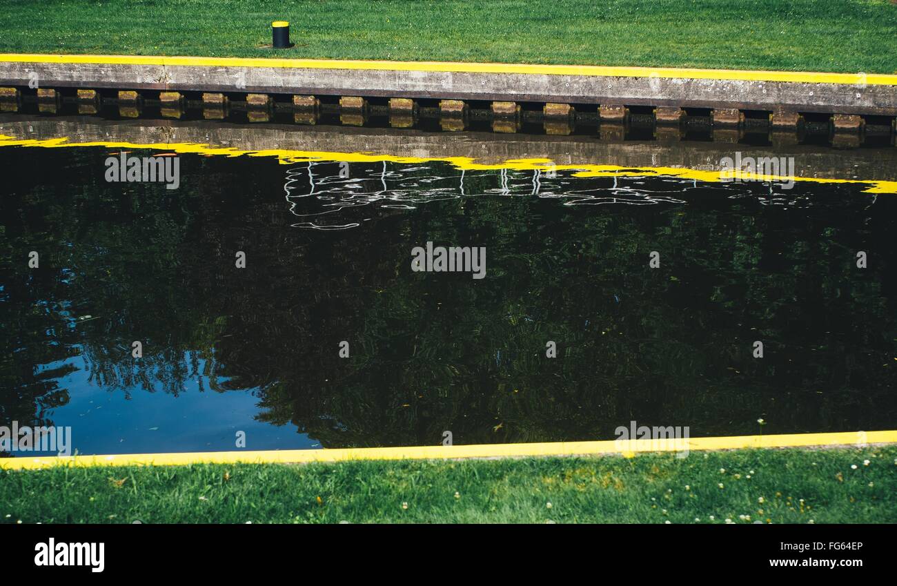 Reflections In Lake Stock Photo - Alamy