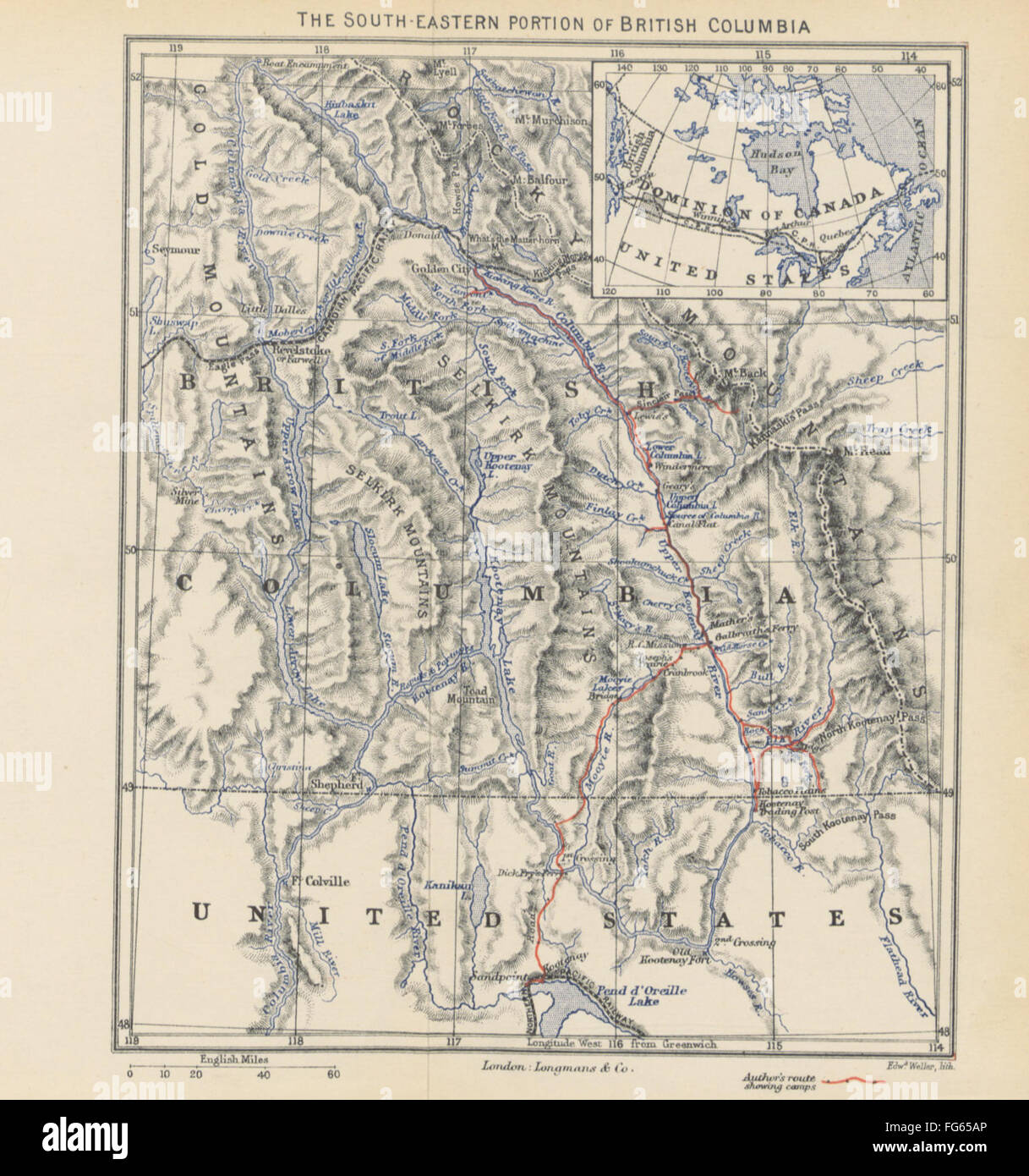 'B.C. 1887' is a travel account of British Columbia, Canada, with a map ...