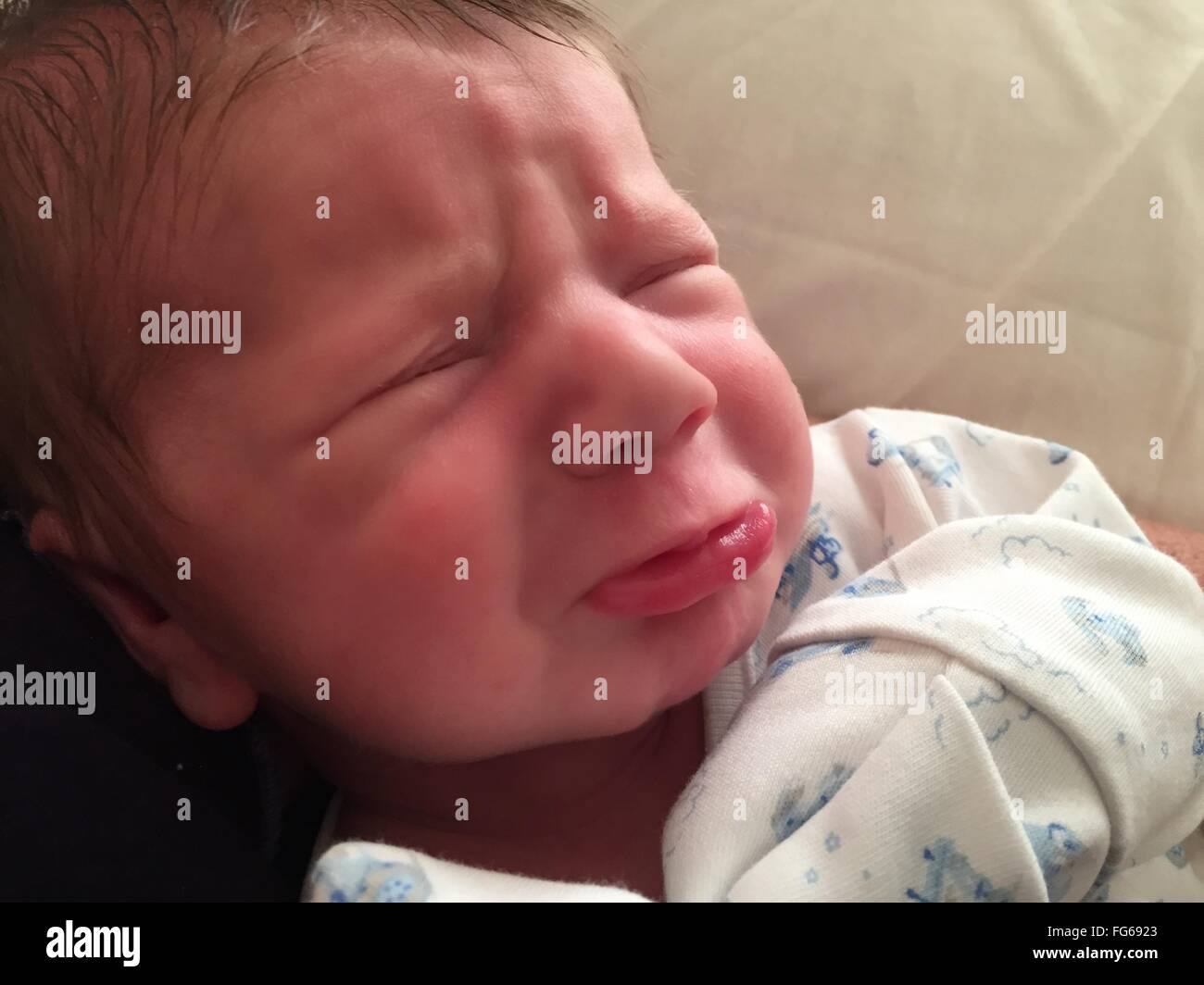 Headshot crying baby hi-res stock photography and images - Alamy