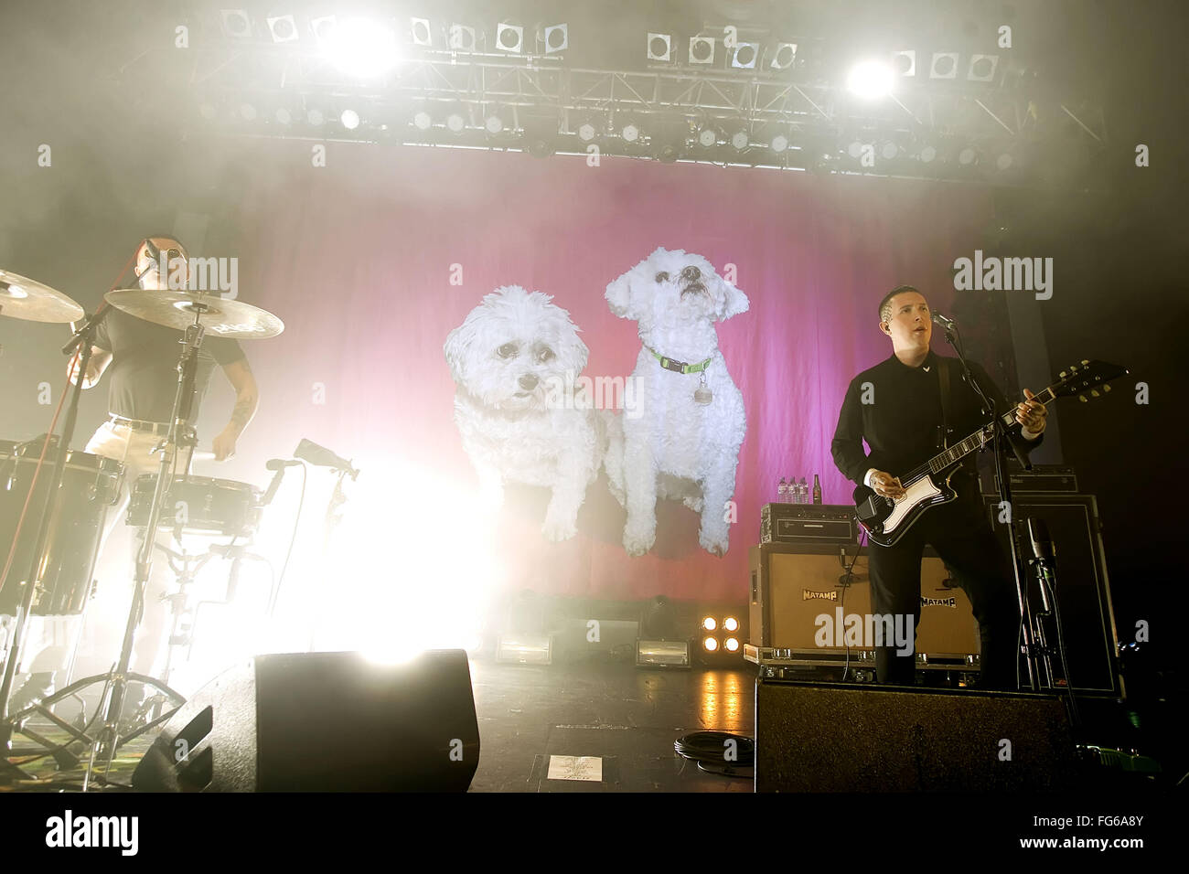 Punk duo 'Slaves' performing live on stage at the O2 ABC in Glasgow ...