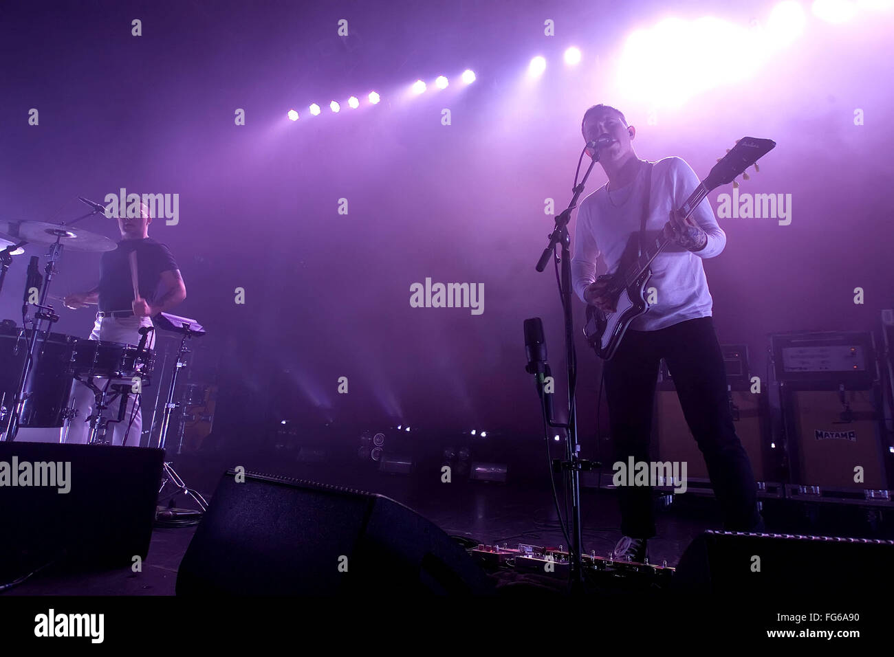 Punk duo 'Slaves' performing live on stage at the O2 ABC in Glasgow ...