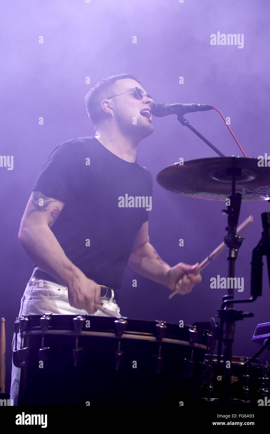 Punk duo 'Slaves' performing live on stage at the O2 ABC in Glasgow ...