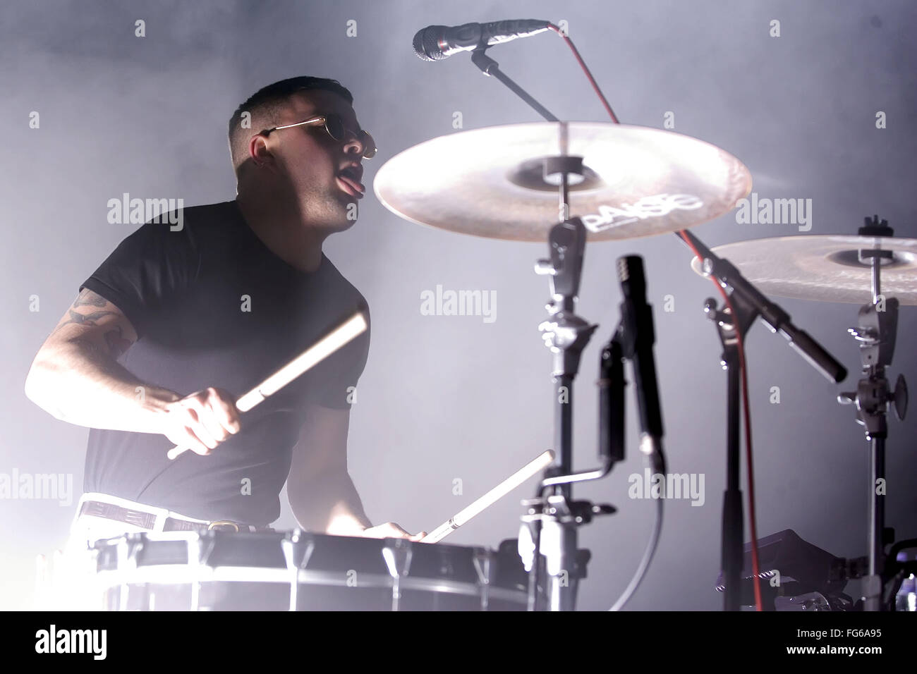 Punk duo 'Slaves' performing live on stage at the O2 ABC in Glasgow ...