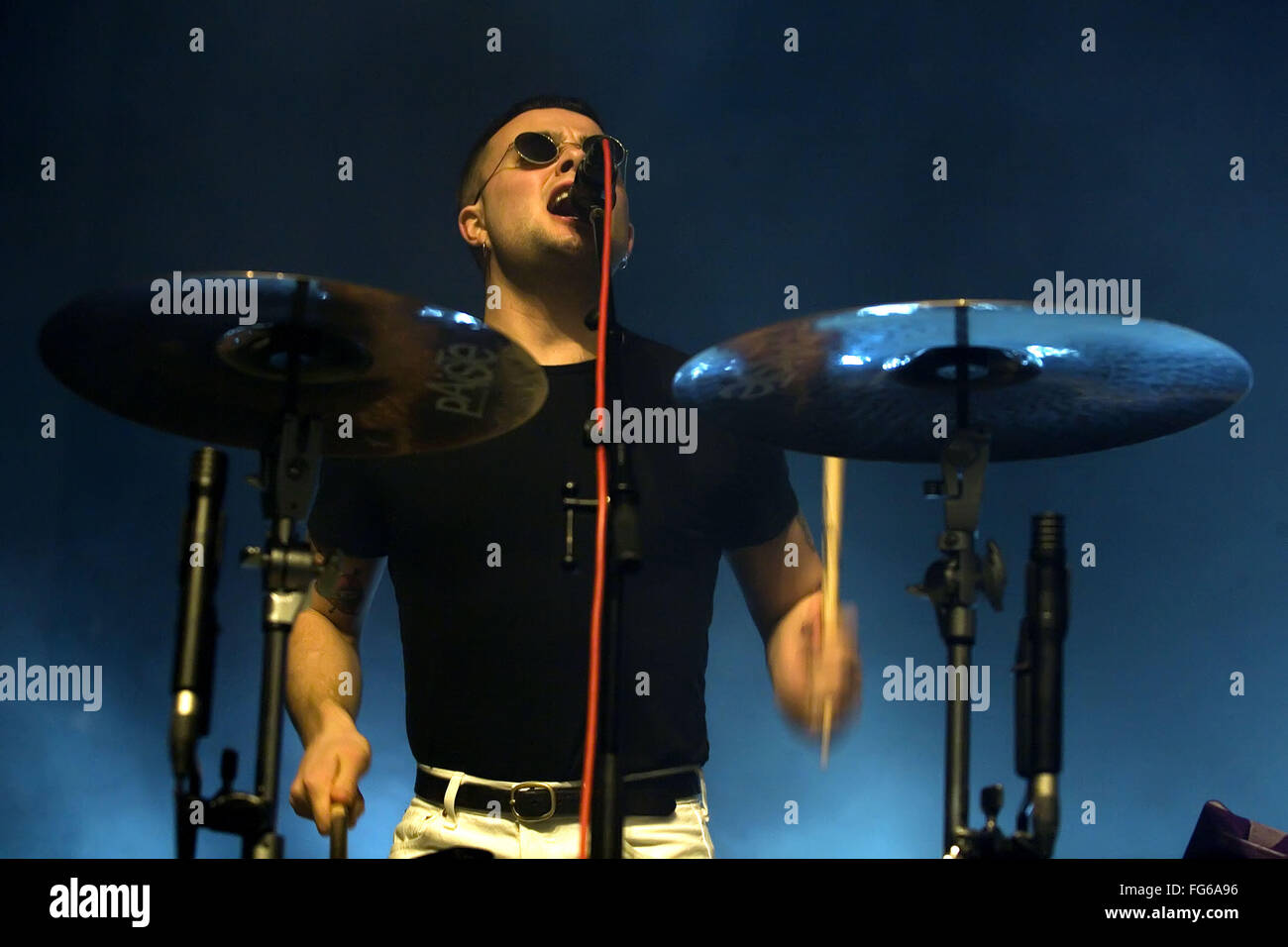 Punk duo 'Slaves' performing live on stage at the O2 ABC in Glasgow ...