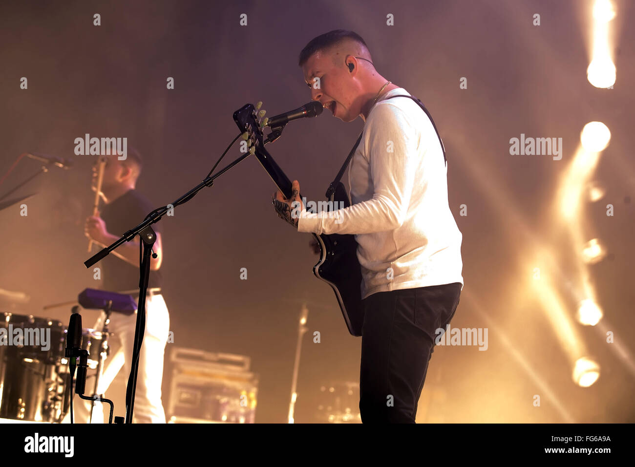 Punk duo 'Slaves' performing live on stage at the O2 ABC in Glasgow ...
