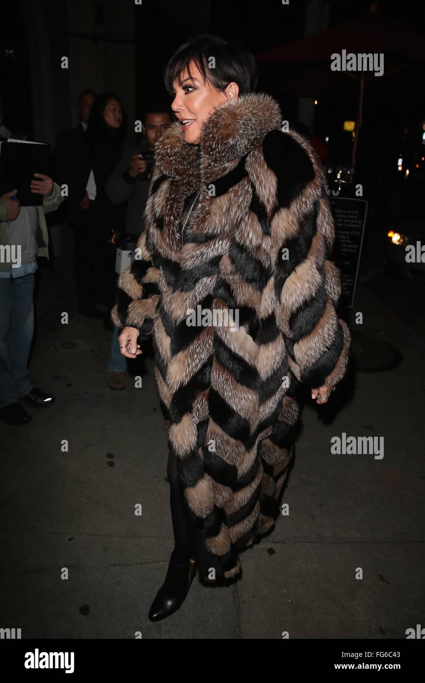 Kris Jenner and Corey Gamble seen arriving for dinner at Craigs ...