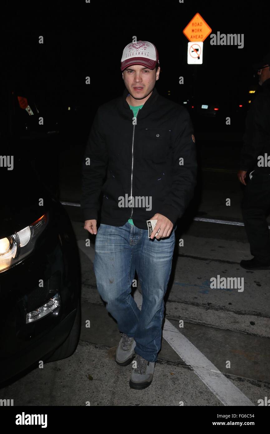 Emile Hirsch seen arriving at Craigs restaurant for dinner Featuring ...