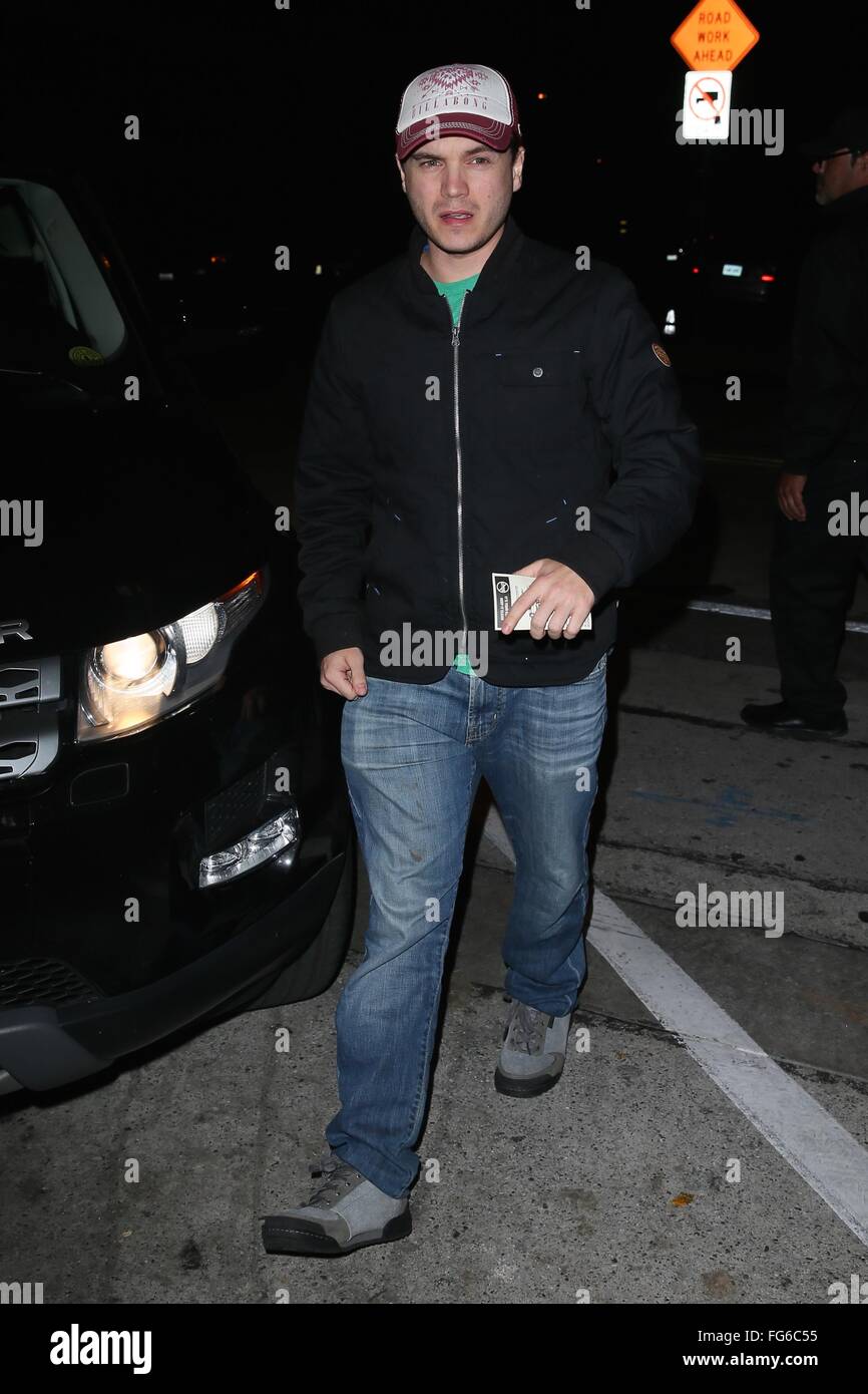 Emile Hirsch seen arriving at Craigs restaurant for dinner Featuring ...