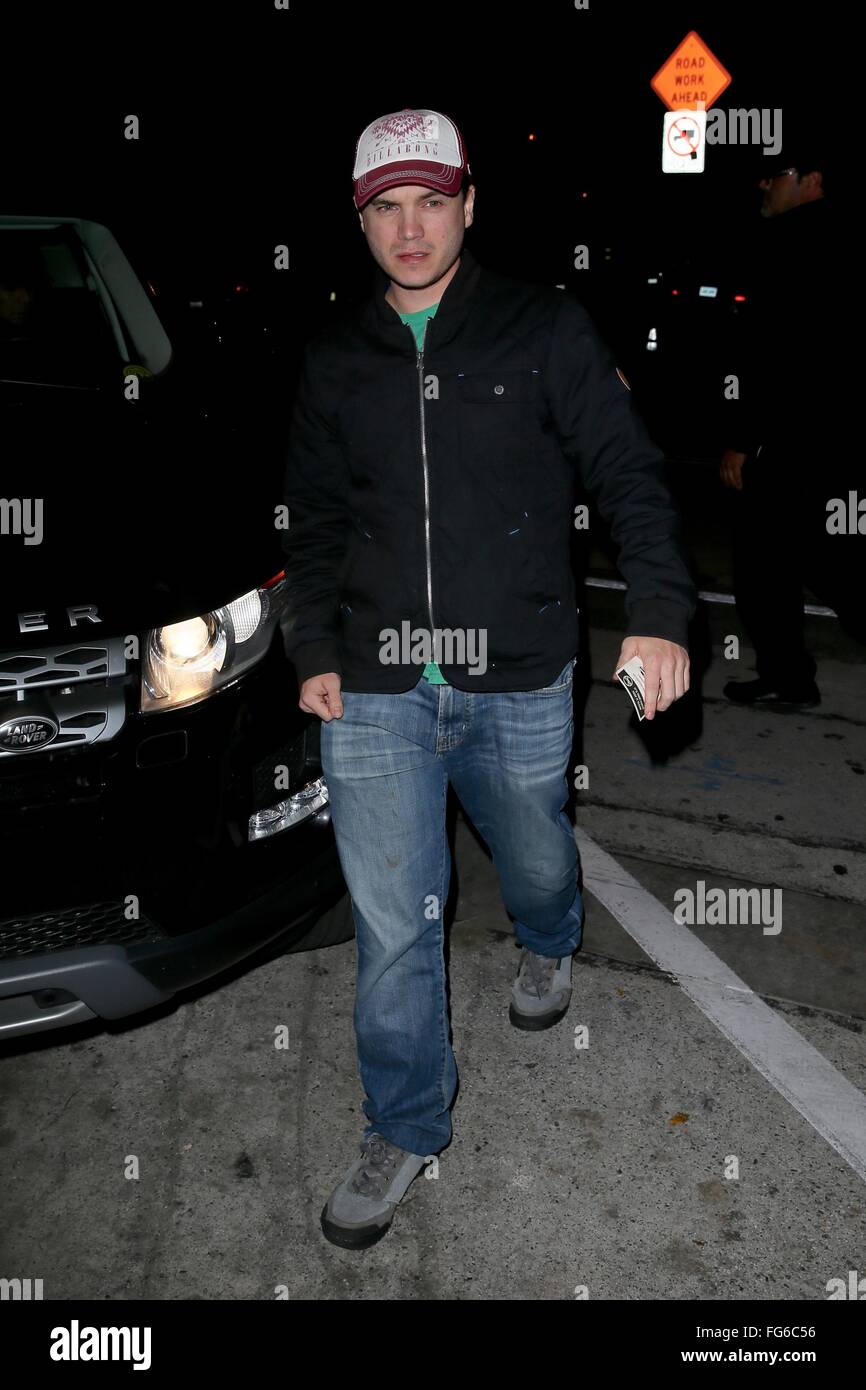 Emile Hirsch seen arriving at Craigs restaurant for dinner Featuring ...