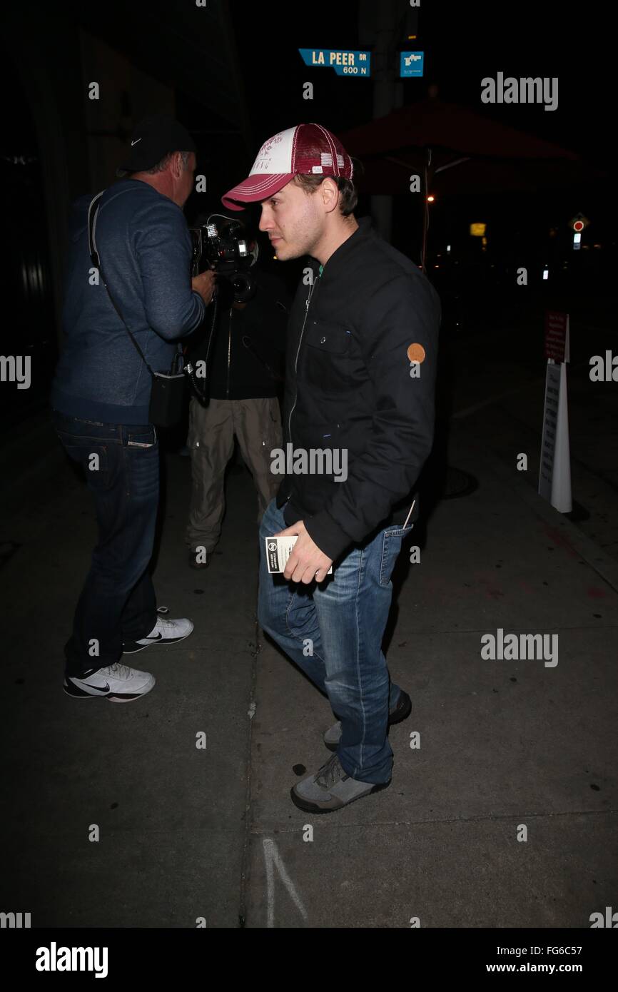 Emile Hirsch seen arriving at Craigs restaurant for dinner Featuring ...