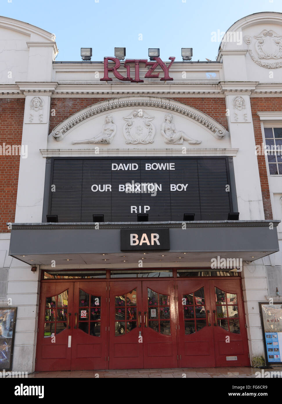 David Bowie tribute at the Ritzy in Brixton, London, England- 12.01.16 ...