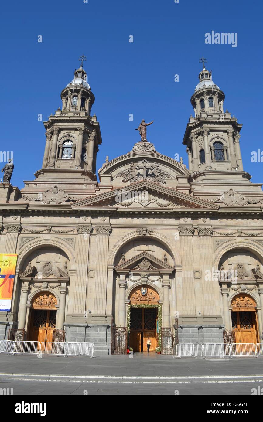 The Metropolitan Cathedral of Santiago, Chile Stock Photo - Alamy