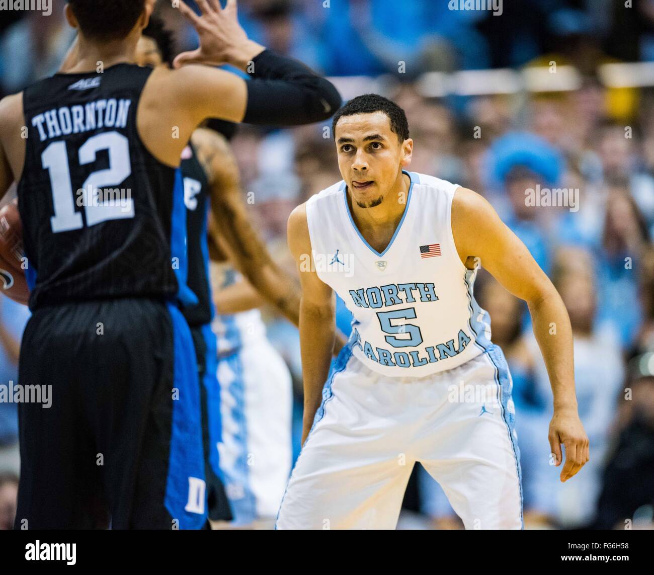 UNC guard Marcus Paige (5) during the NCAA Basketball game between the ...