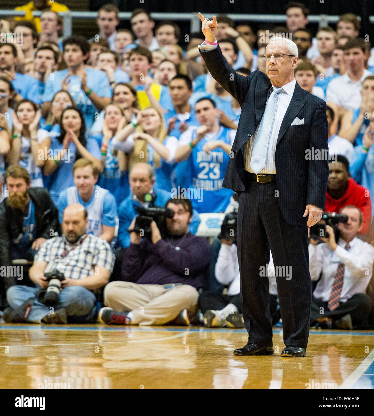 UNC Head Coach Roy Williams during the NCAA Basketball game between the ...
