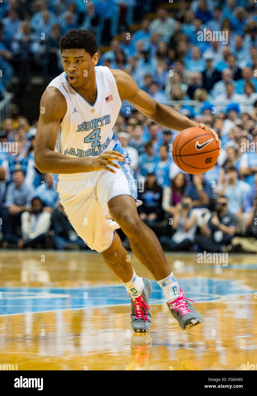 UNC forward Isaiah Hicks (4) during the NCAA Basketball game between ...