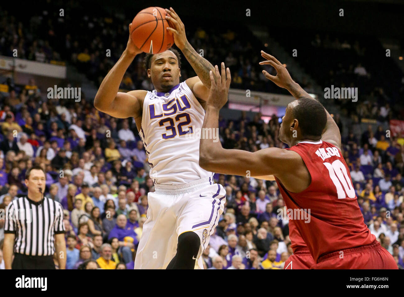 Baton Rouge, LA, USA. 17th Feb, 2016. LSU Tigers forward Craig Victor ...