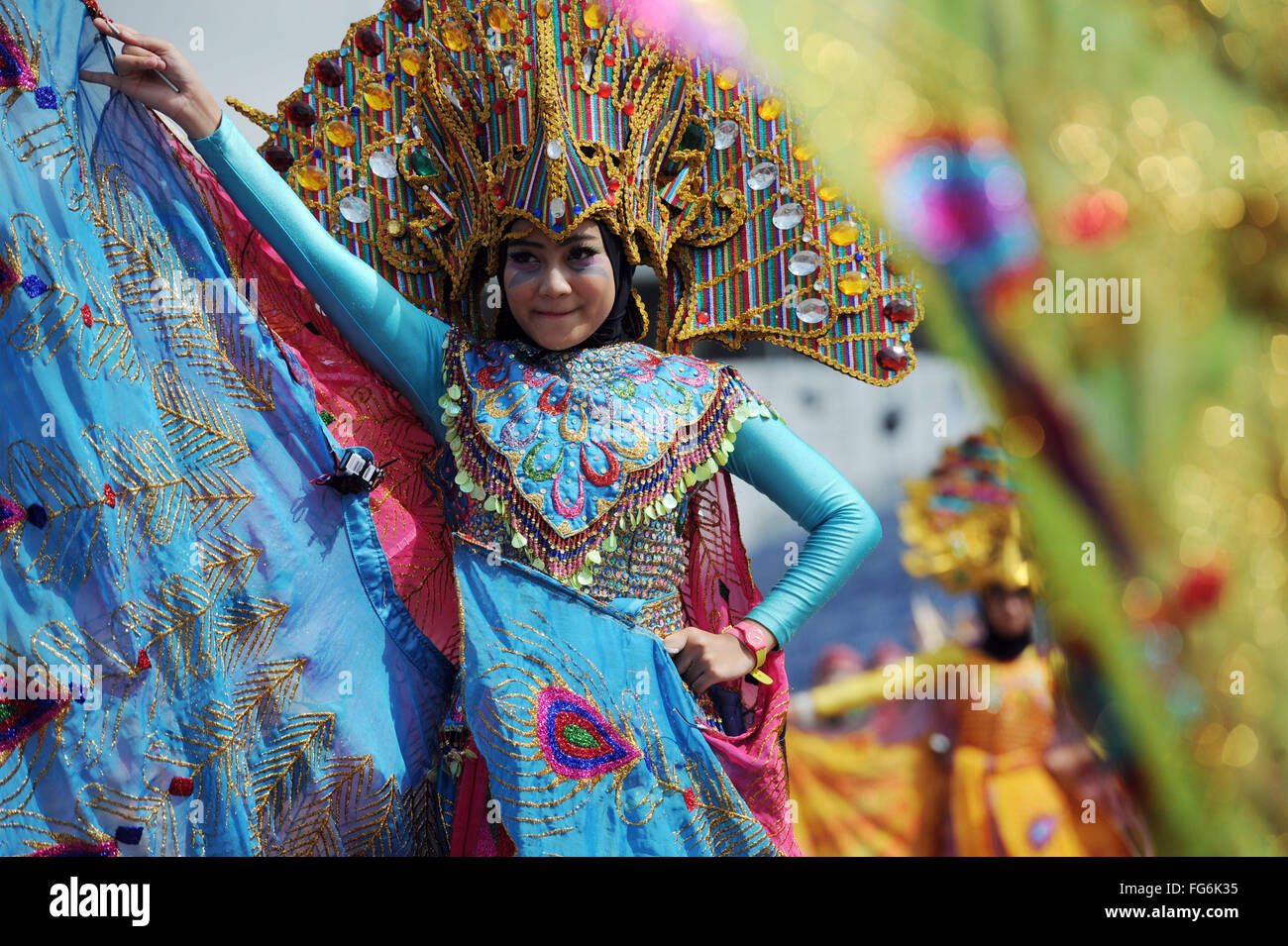 Singapore. 18th Feb, 2016. A dancer from Indonesia's Java performs at ...