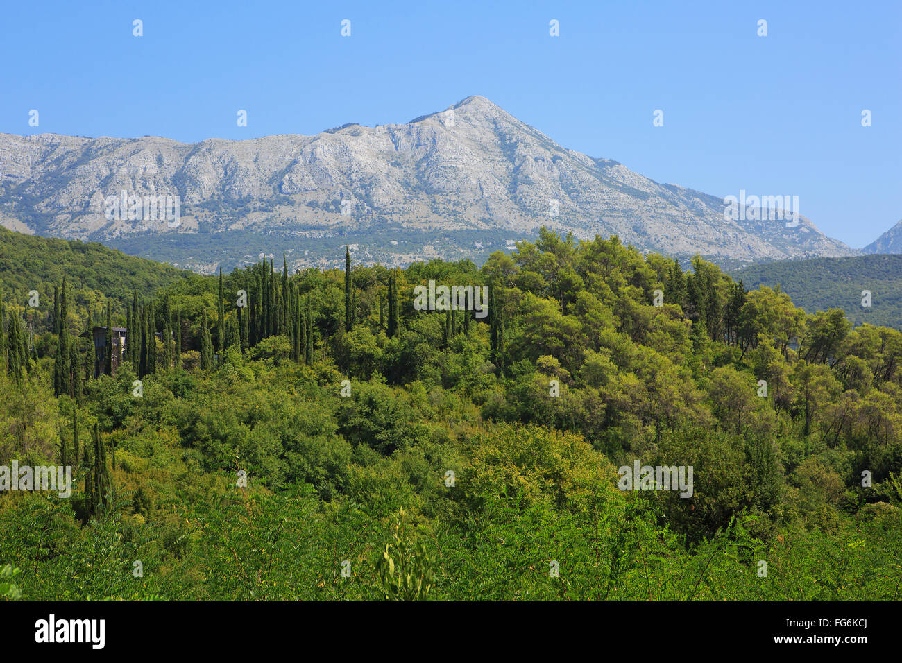 The Sutorina Valley along the Croatian-Montenegrin border in Montenegro ...