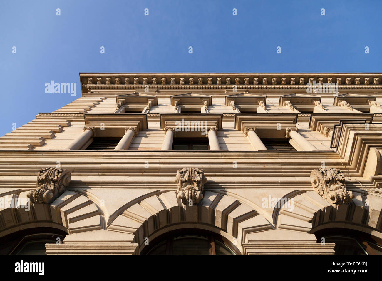 stucco house in leipzig germany Stock Photo - Alamy