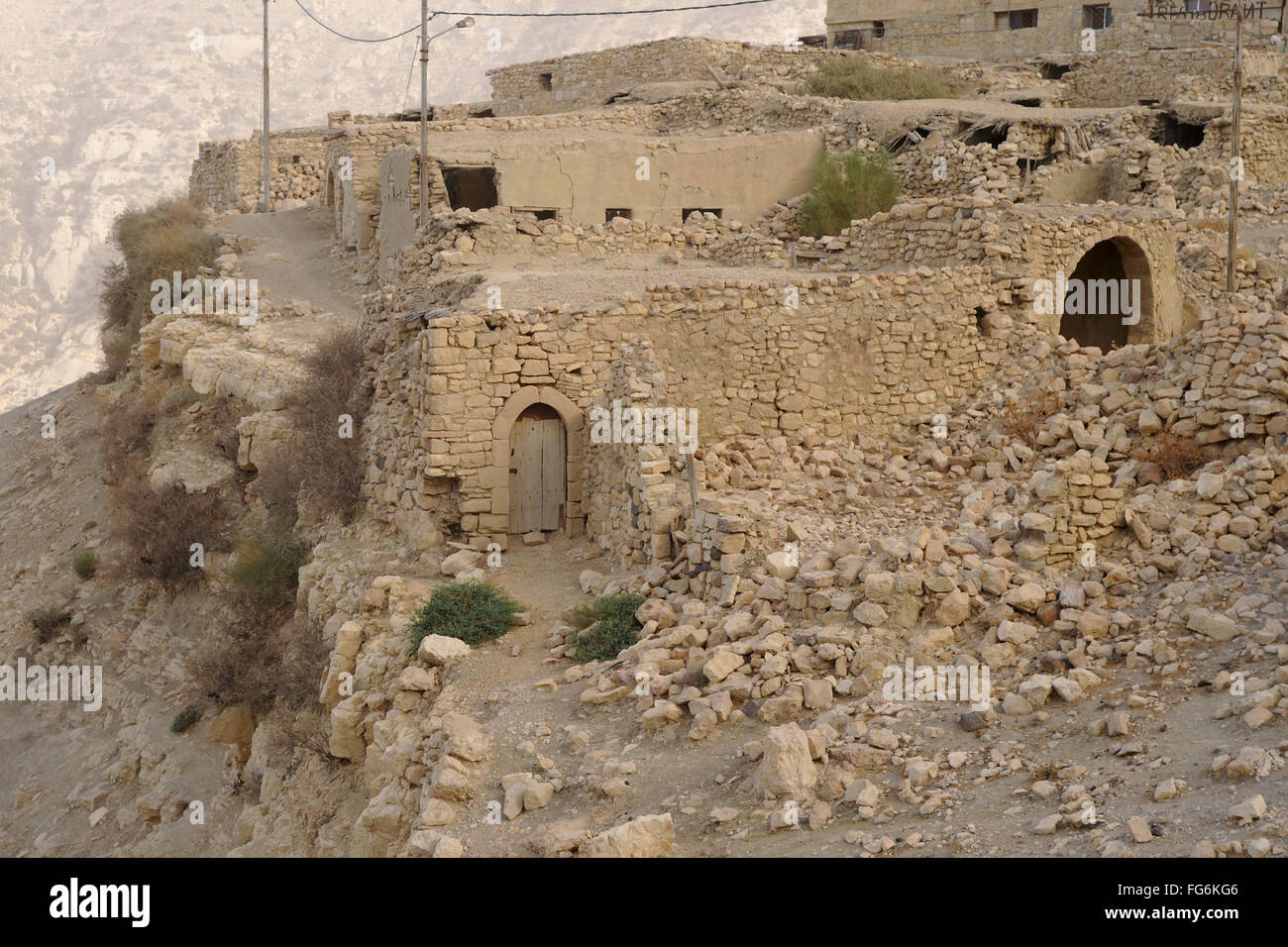Old houses in the village Dana, Jordan Stock Photo - Alamy