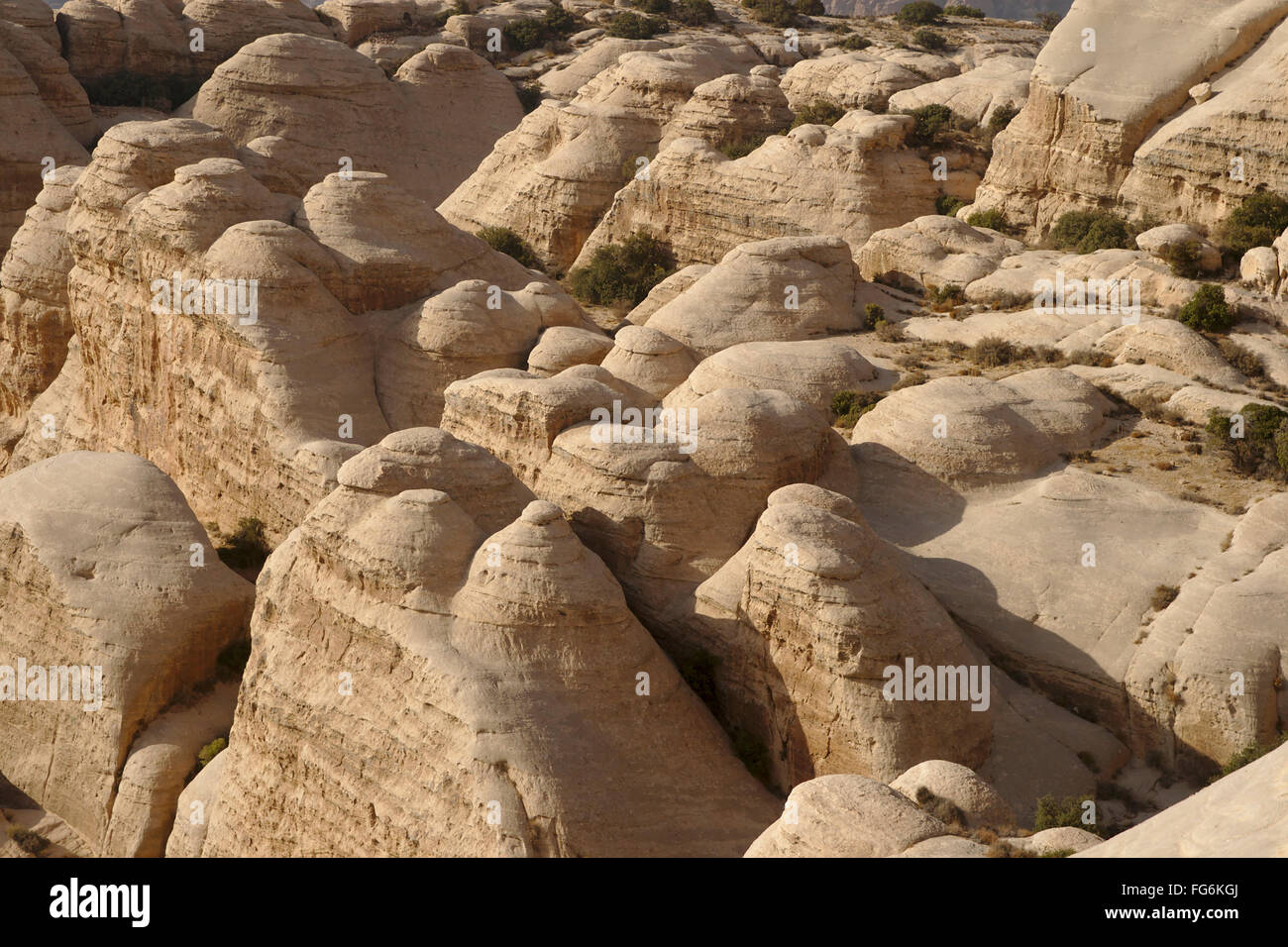 Rock formations in Dana Biosphere Reserve, Jordan Stock Photo - Alamy