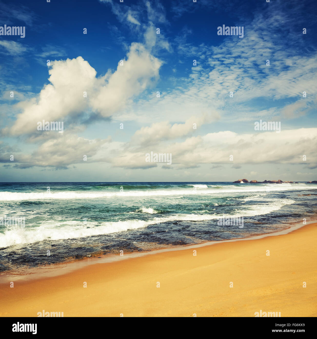 View of the Indian ocean Stock Photo - Alamy