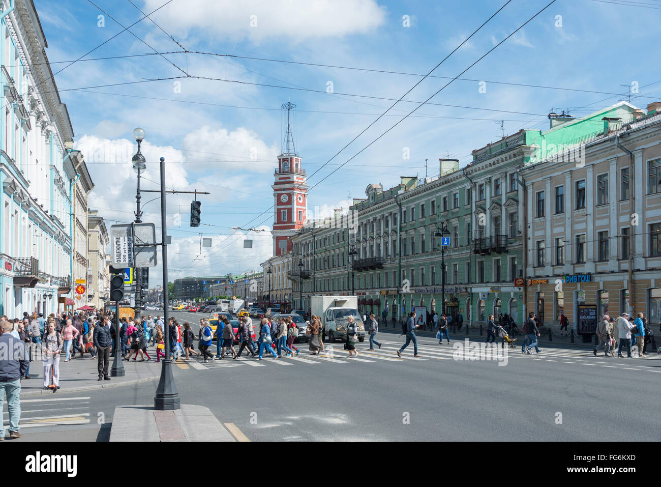 Nevsky Prospect, Saint Petersburg, Northwestern Region, Russian ...