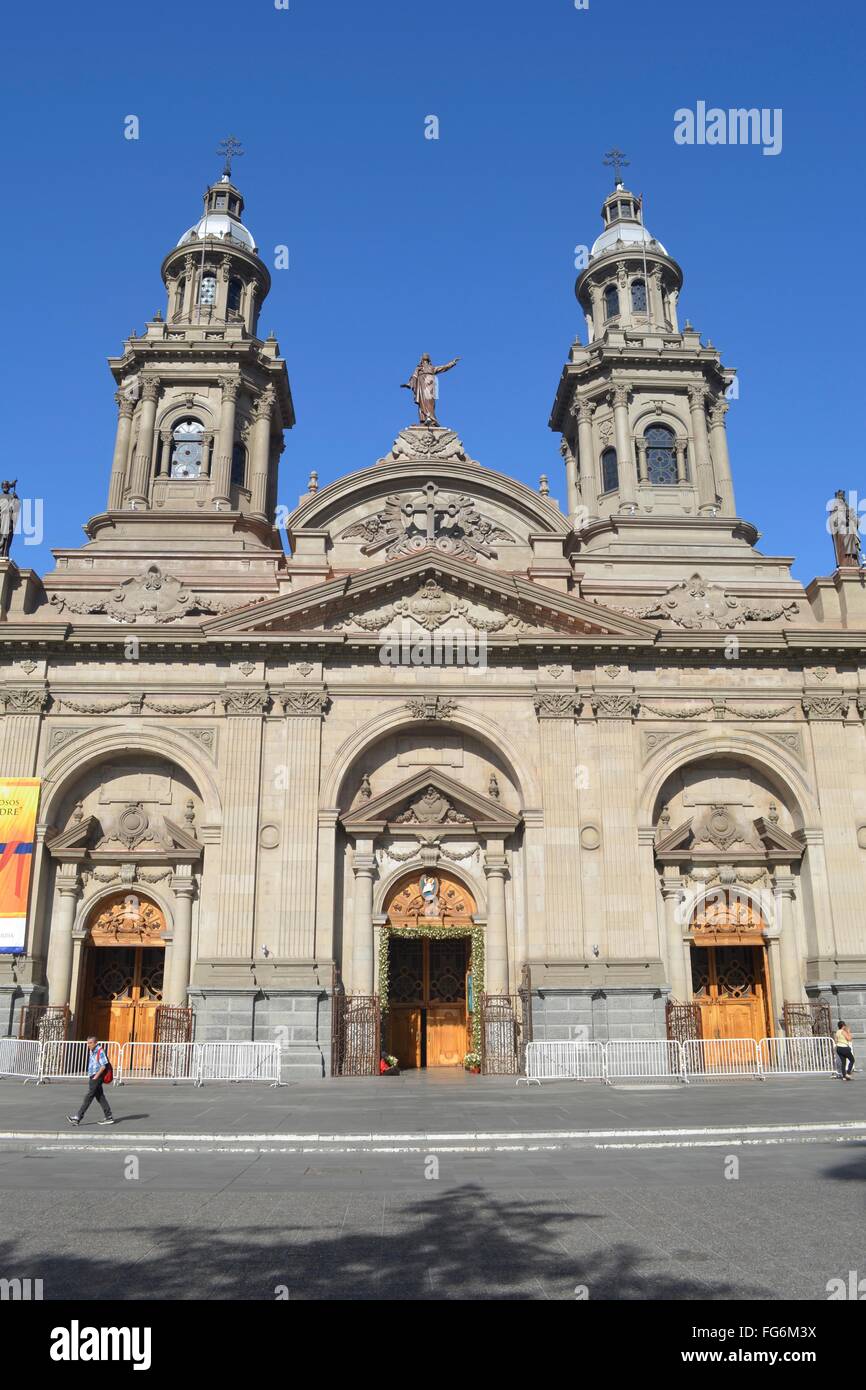The Metropolitan Cathedral of Santiago, Chile Stock Photo - Alamy