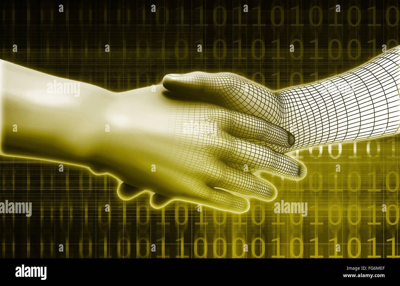 Embracing New Technology of the Future as Art Stock Photo - Alamy