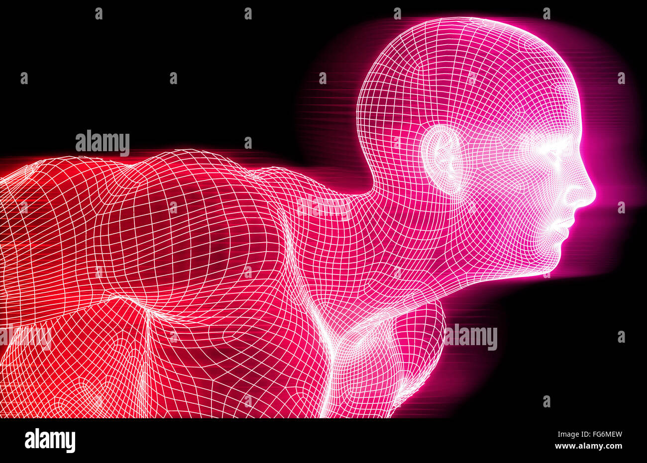 Futuristic Background as a Network Concept Art Stock Photo - Alamy