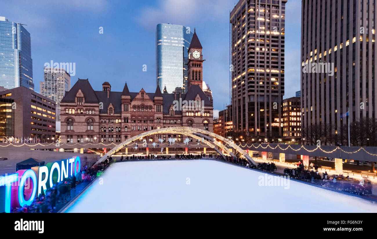 Nathan phillips square ice skating hi-res stock photography and images ...