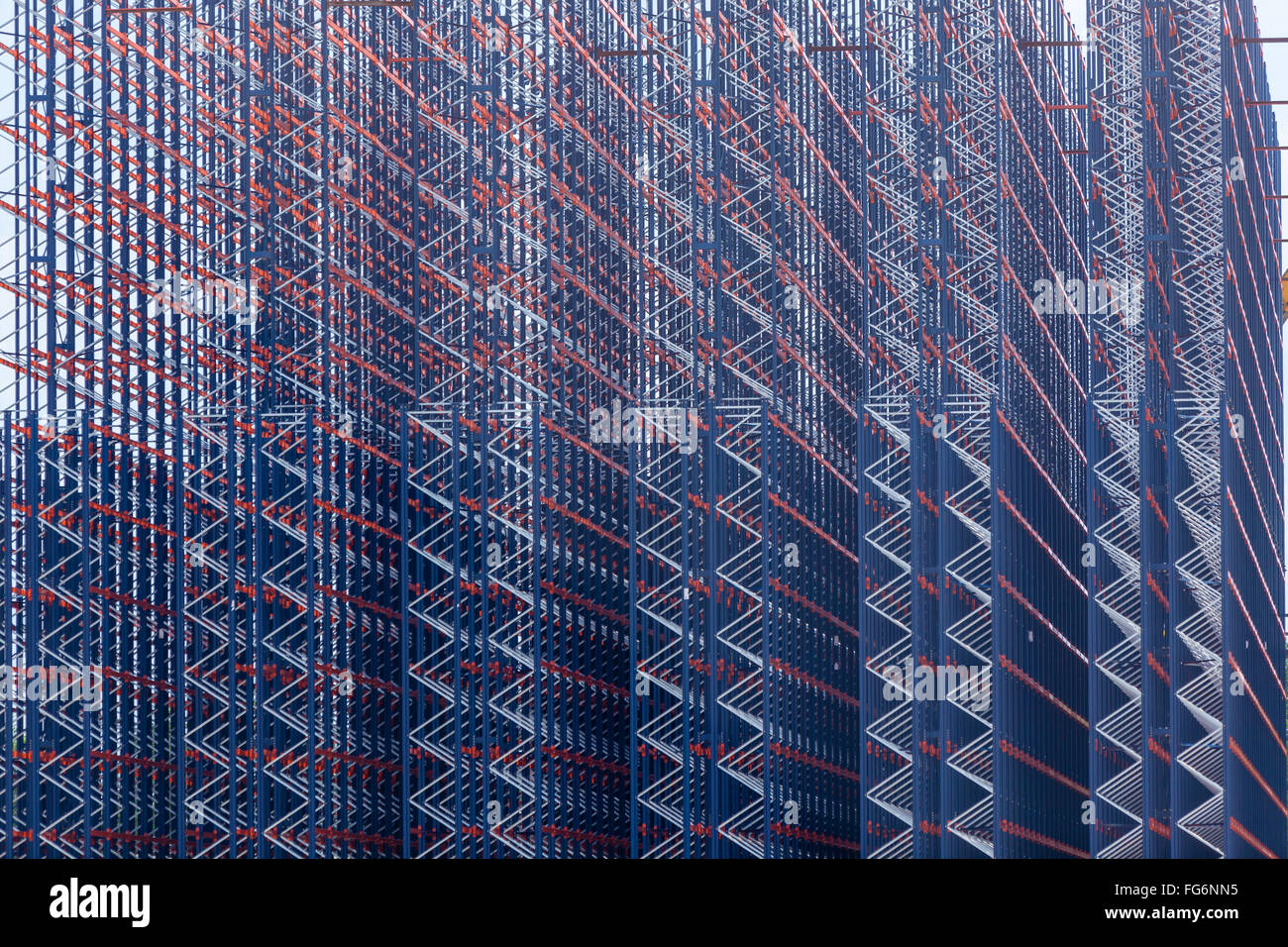 Metal industrial construction on the sky background Stock Photo - Alamy