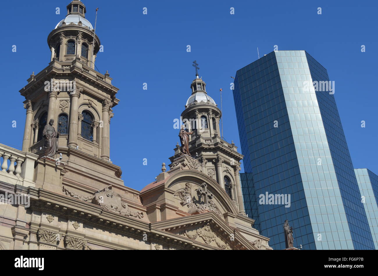 The Metropolitan Cathedral of Santiago, Chile Stock Photo - Alamy
