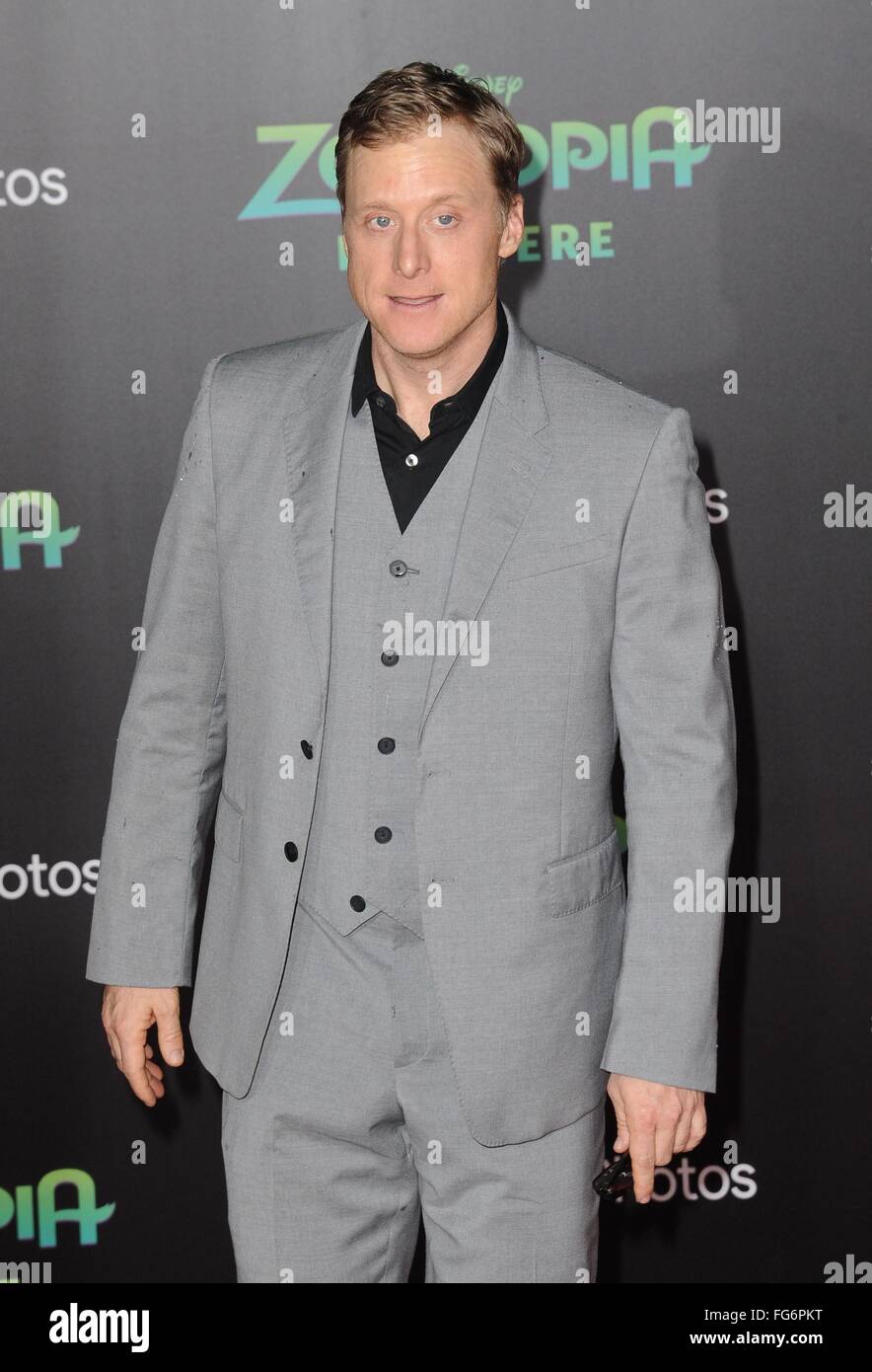 Alan Tudyk at arrivals for Disney ZOOTOPIA Premiere, El Capitan Theatre ...
