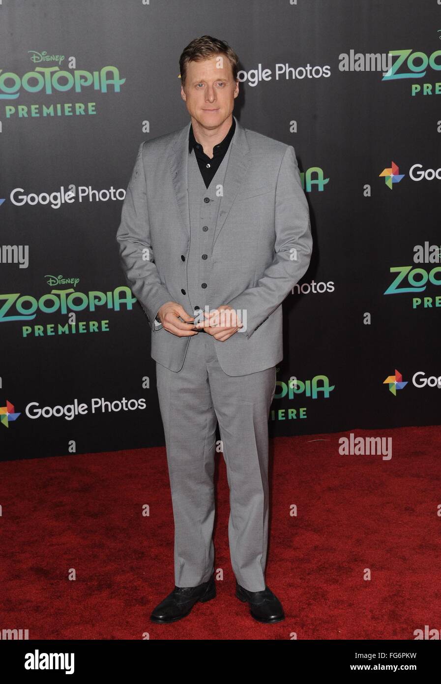 Alan Tudyk at arrivals for Disney ZOOTOPIA Premiere, El Capitan Theatre ...