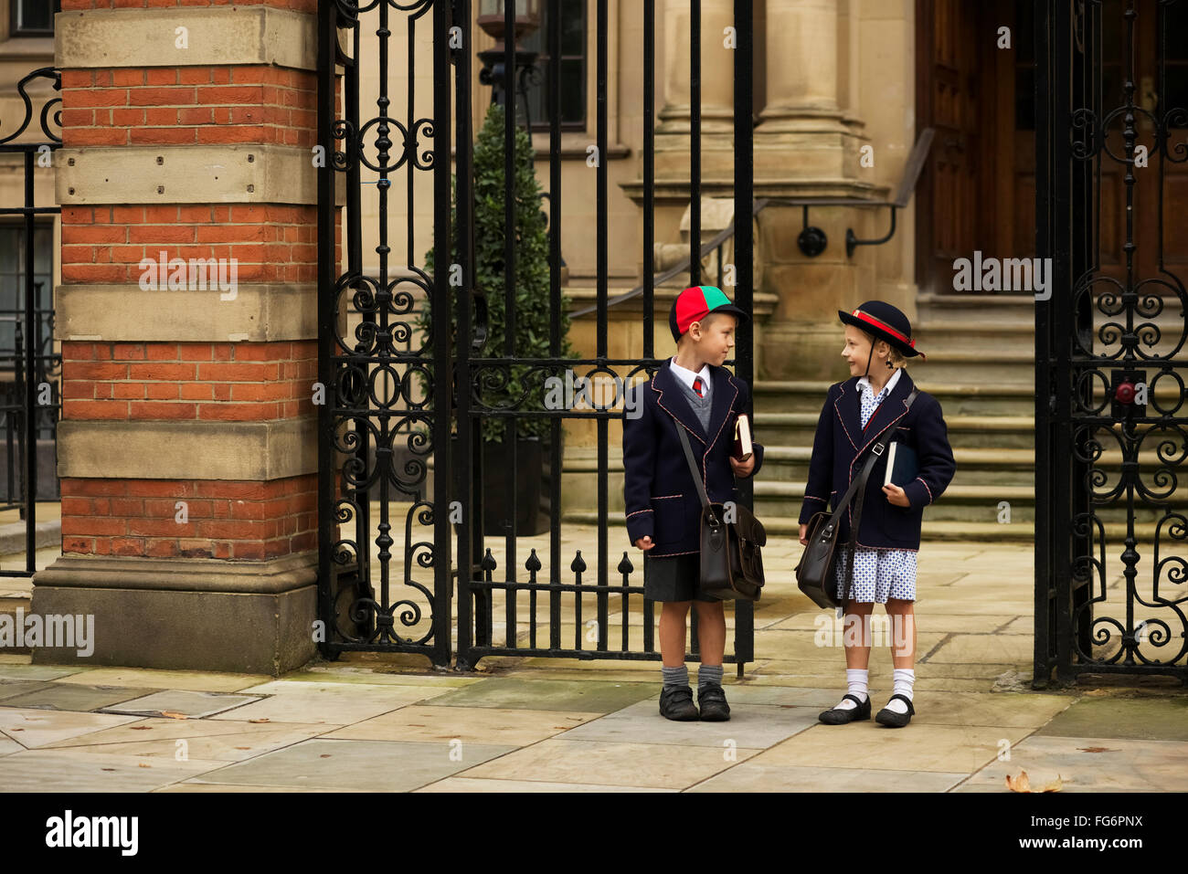 Private school uniform hat hi-res stock photography and images - Alamy