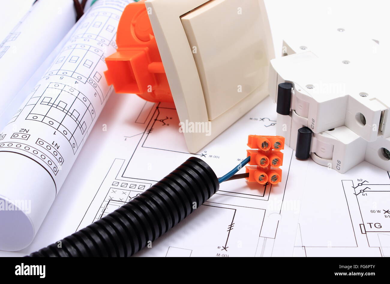 Components for use in installations and electrical diagrams, copper ...