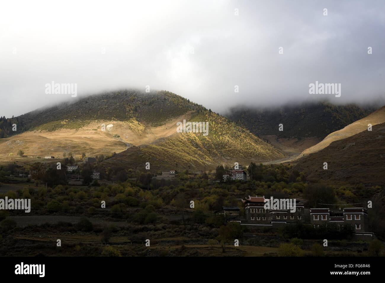 Ganzi Tibetan Autonomous Prefecture Sichuan Province China Stock Photo ...