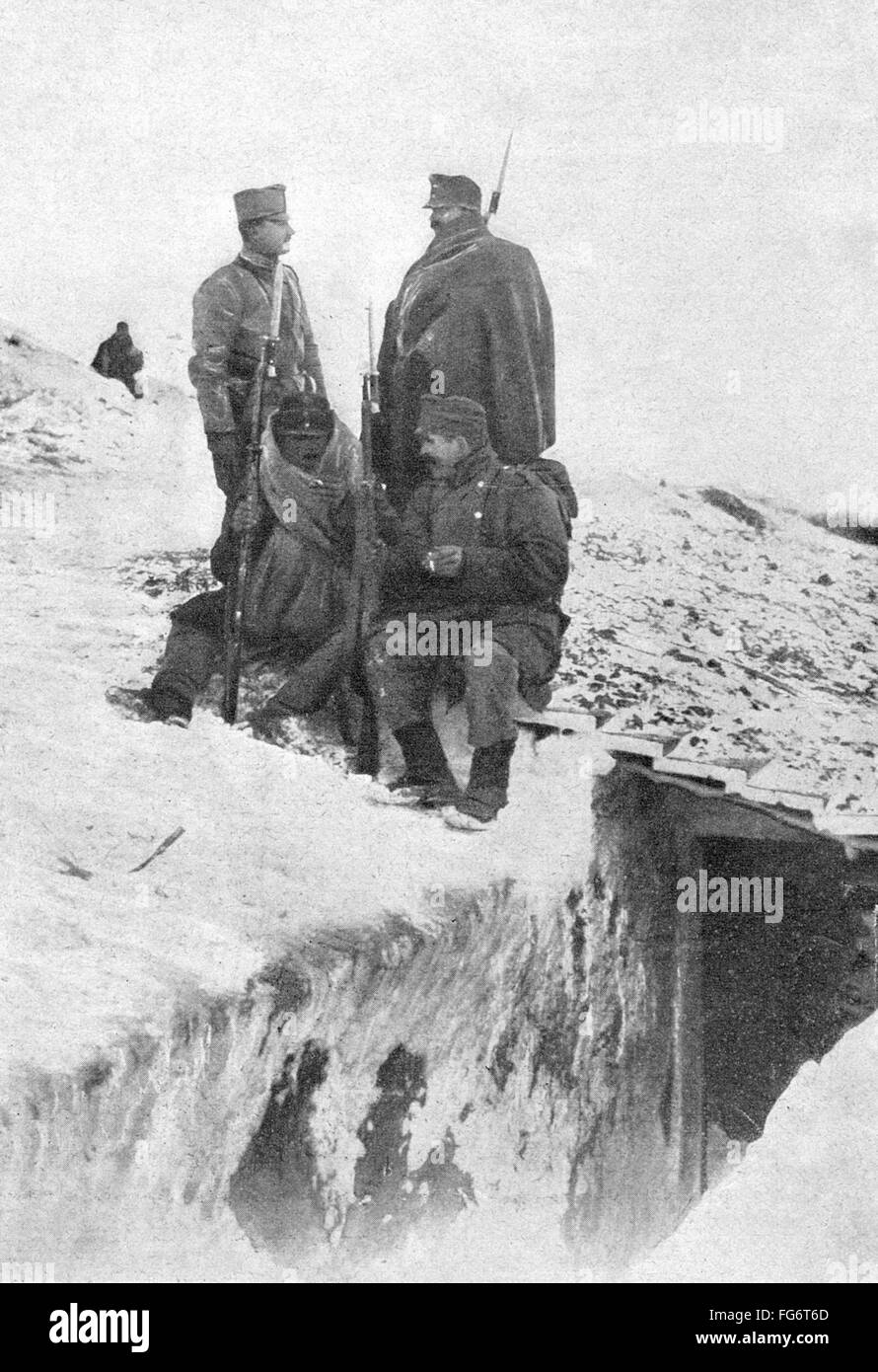 WORLD WAR I: SOLDIERS. /nSentries in the Carpathian Mountains during ...