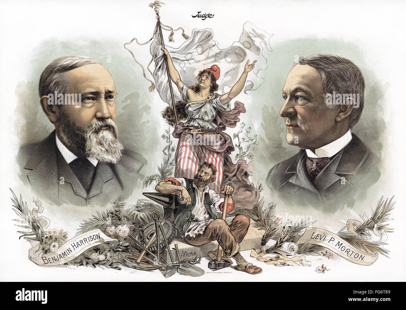 Benjamin harrison campaign hi-res stock photography and images - Alamy