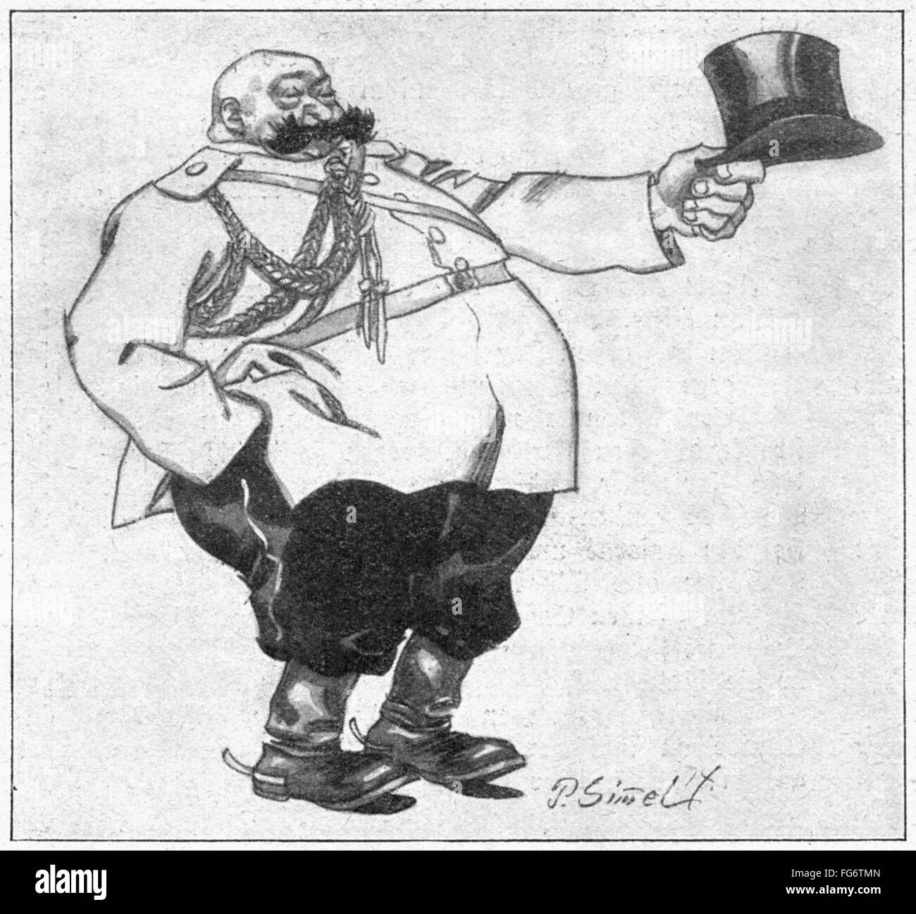 World war i 1914 1918 cartoon Black and White Stock Photos & Images - Alamy