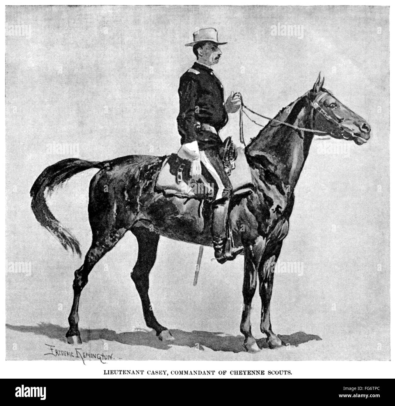 REMINGTON: LIEUTENANT, 1890. /nLieutenant Casey, Commandant of Cheyenne ...