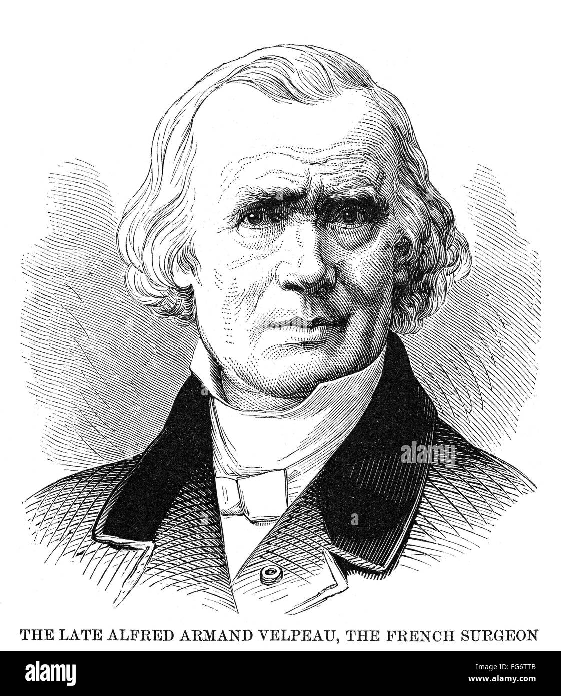 ALFRED ARMAND VELPAU /n(1795-1867). French anatomist and surgeon. Wood ...