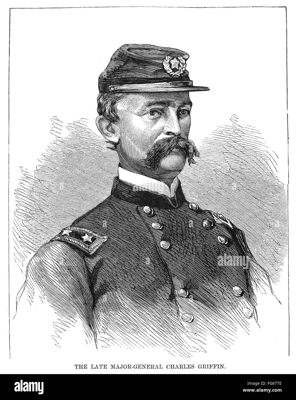 CHARLES GRIFFIN (1825-1867). /nU.S. Army general. Wood engraving ...