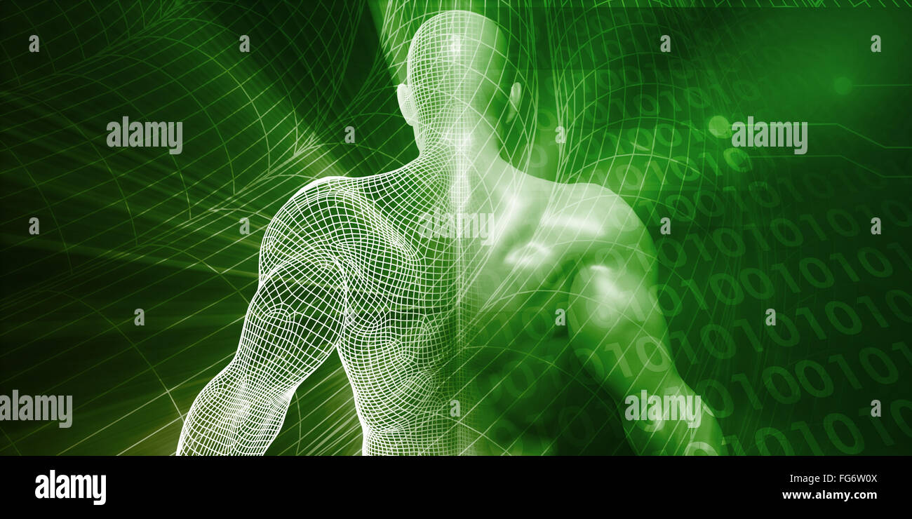 Digital Background with Businessman Accessing Technology Concept Stock ...