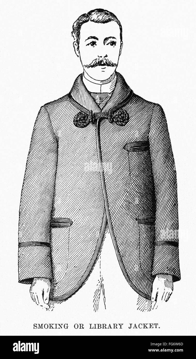 FASHION: JACKET, 1890. /nSmoking or library jacket, by Dr. Jaeger's ...