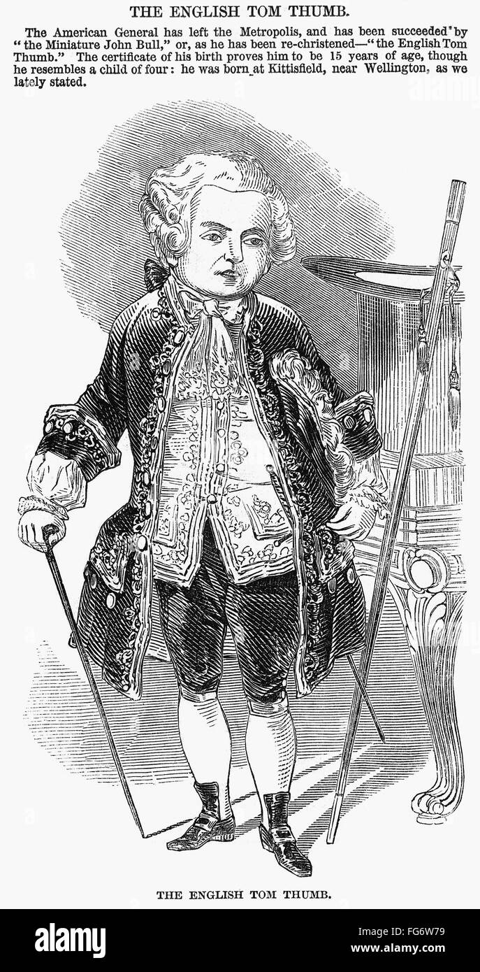 CHARLES STRATTON (1838-1883). /n'General Tom Thumb.' American performer ...