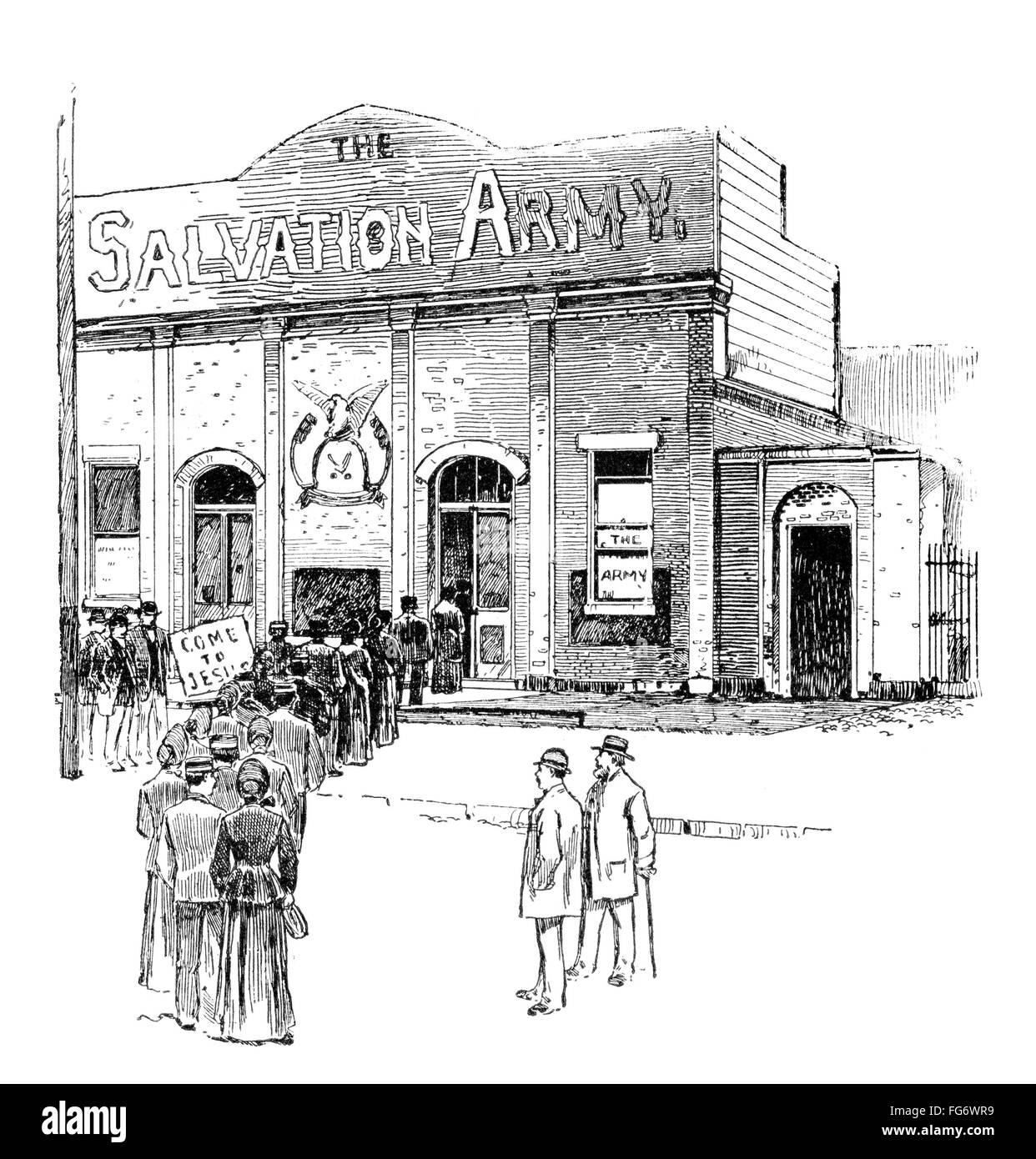 SALVATION ARMY, 1891. /nThe Salvation Army headquarters in New York ...